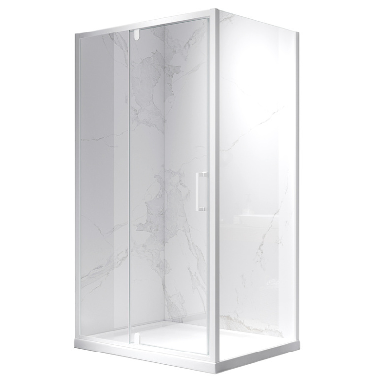 KABINA PRYSZNICOWA PROSTOKĄTNA KZ07C BIAŁA 120x90 CM - sklep Hydrosan.eu